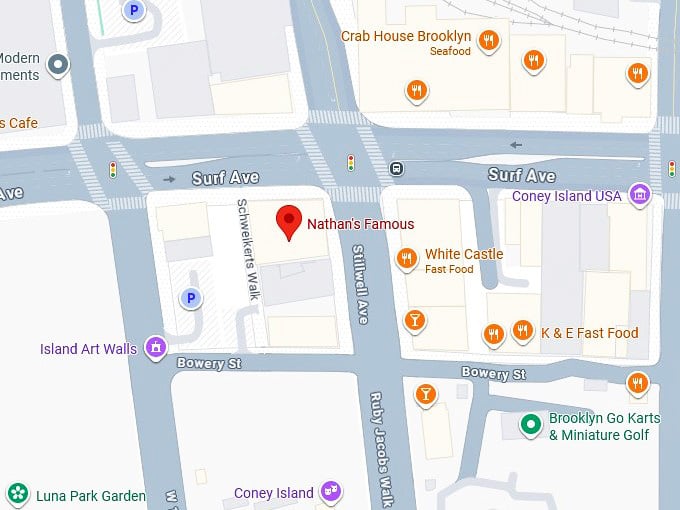 16. nathan's famous' map