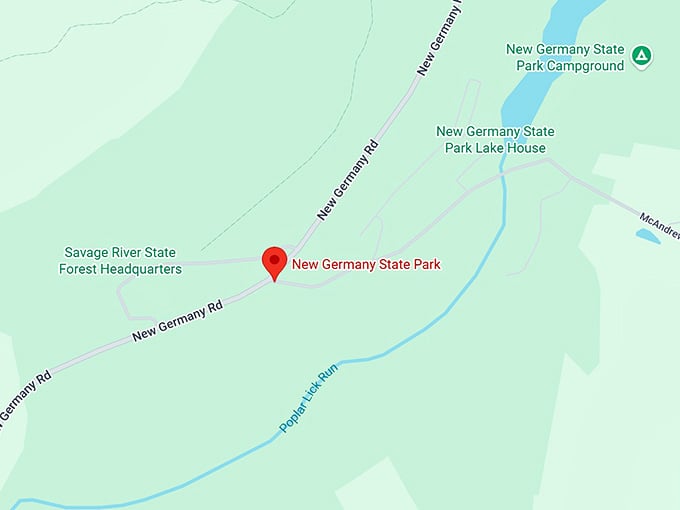 16. new germany state park map