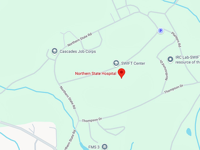 16. northern state hospital map