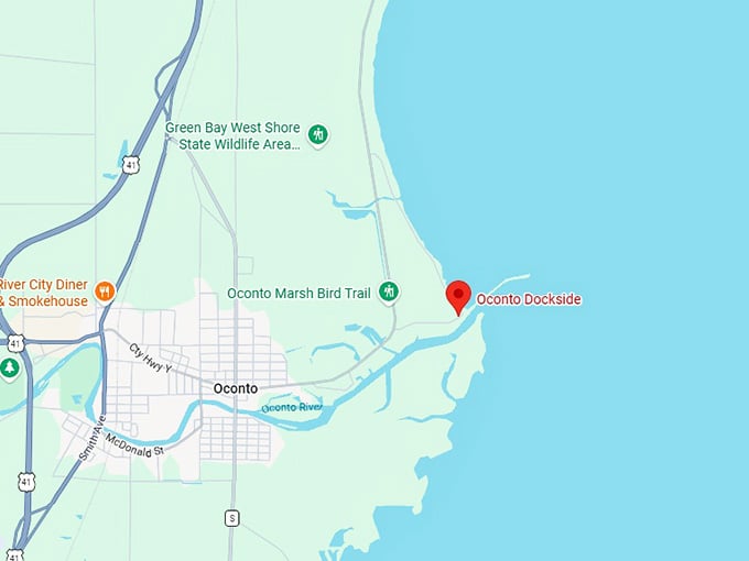 16. oconto dockside map