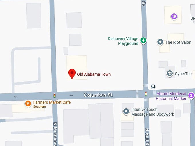 16. old alabama town map