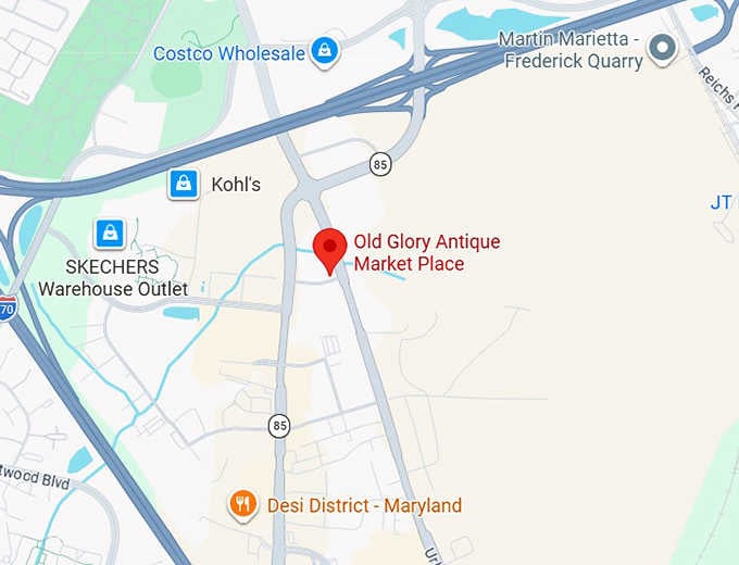 16. old glory antique market place map