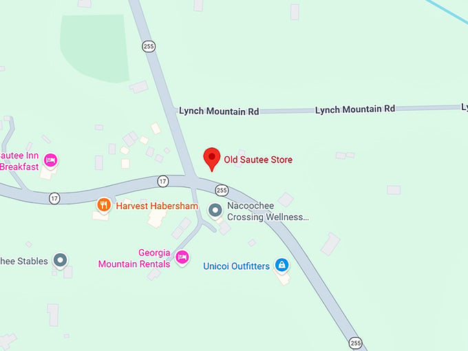 16. old sautee store map