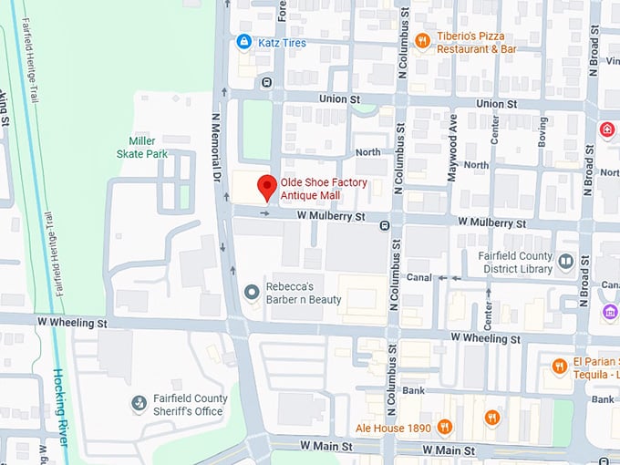 16. olde shoe factory antique mall map