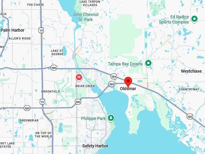 16. oldsmar fl map