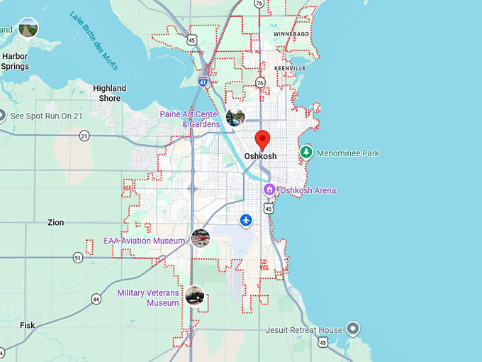16. oshkosh map
