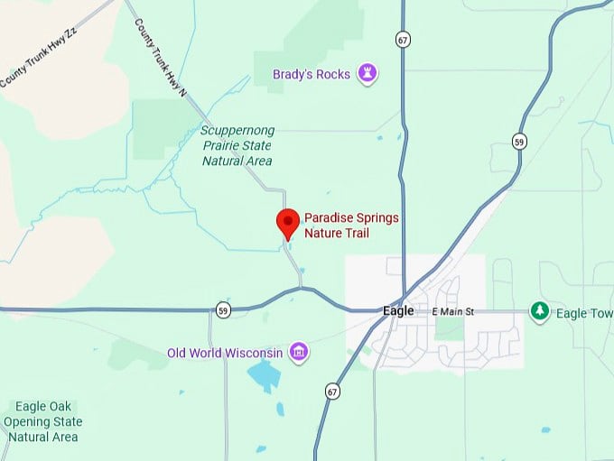 16. paradise springs nature trail map