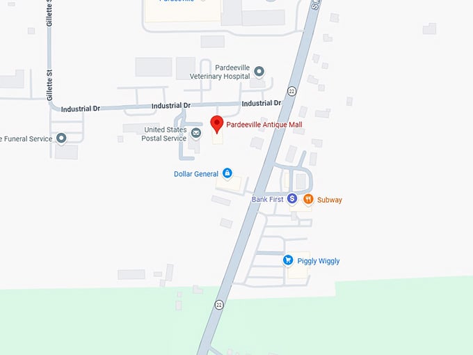 16. pardeeville antique mall map