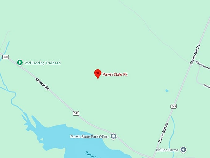 16. parvin state park map