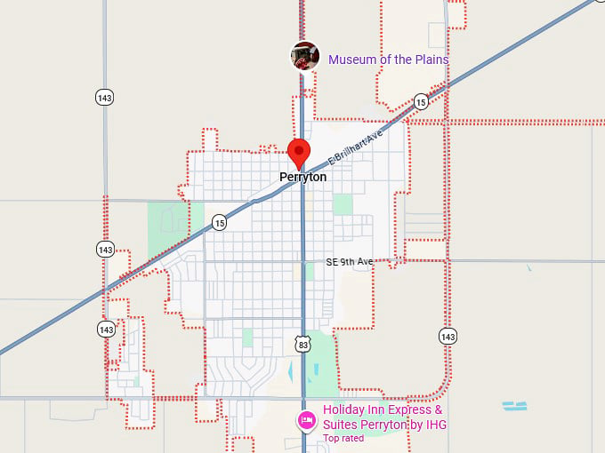 16. perryton map