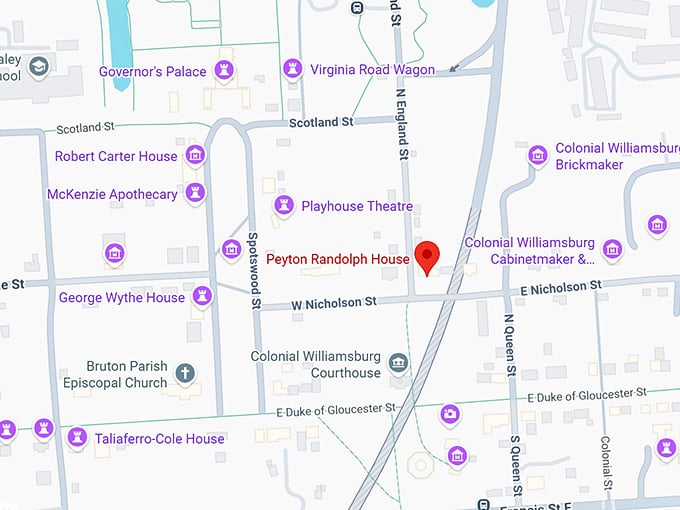 16. peyton randolph house map
