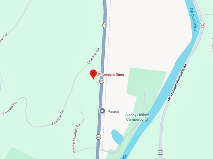 16. phoenicia diner map