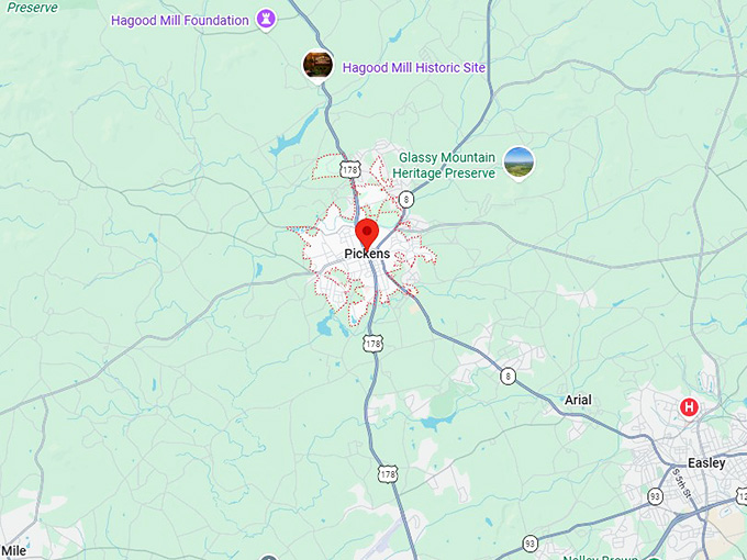 16. pickens map