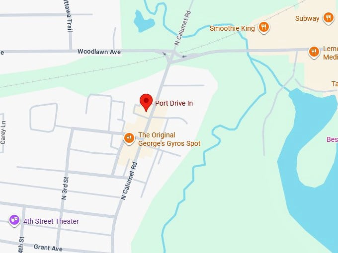 16. port drive in's map