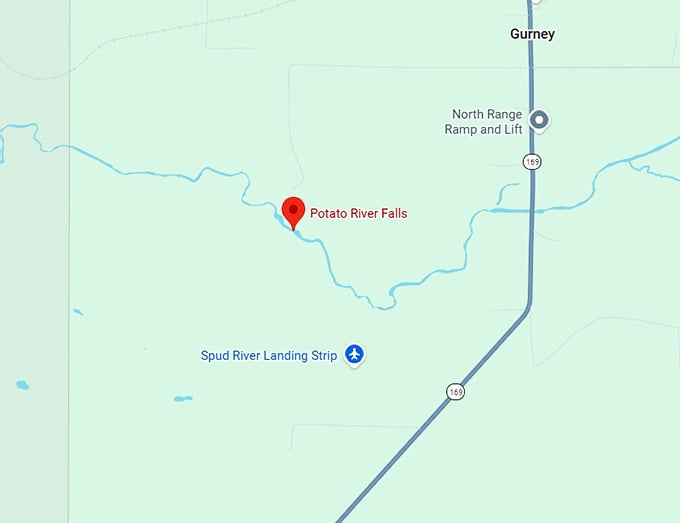 16. potato river falls map