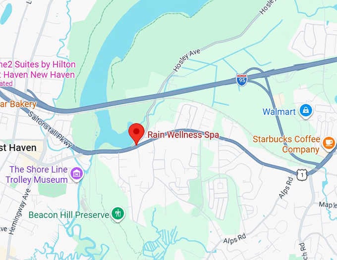 16. rain wellness spa map