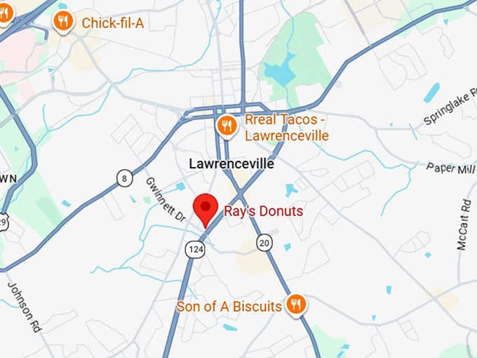 16. ray's donuts map