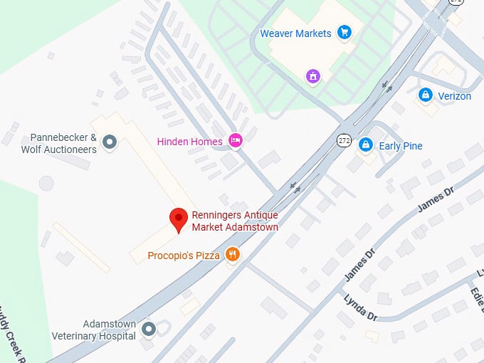 16. renningers antique market adamstown map