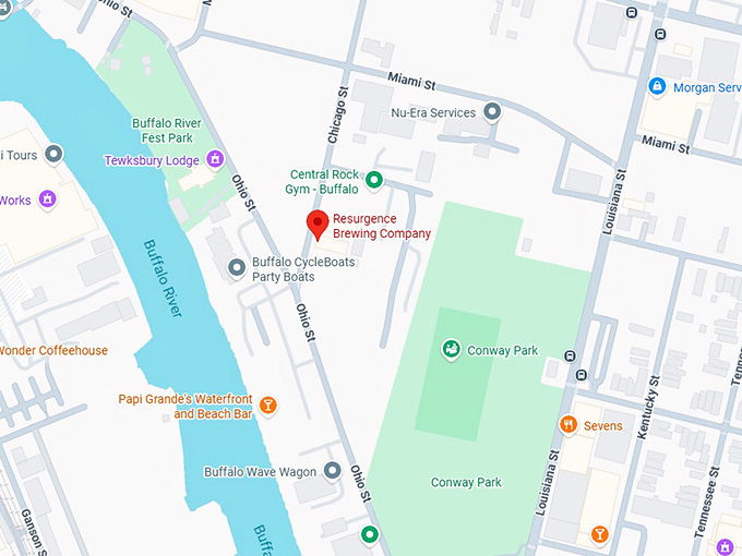 16. resurgence brewing company map