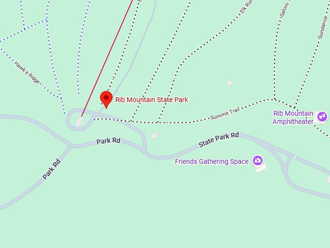 16. rib mountain state park map