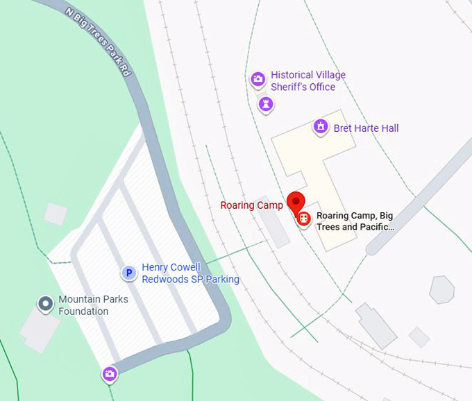 16. roaring camp map