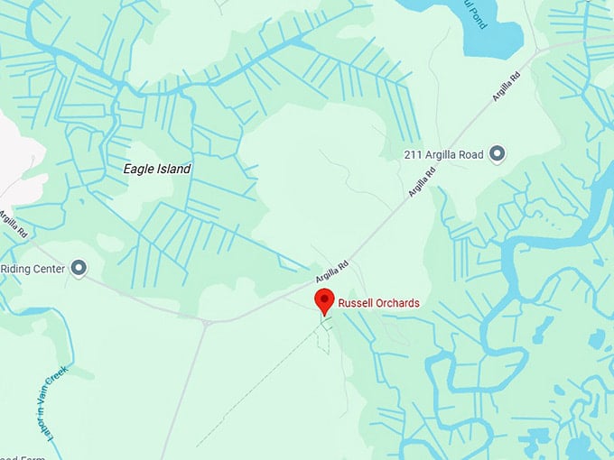 16. russell orchards map