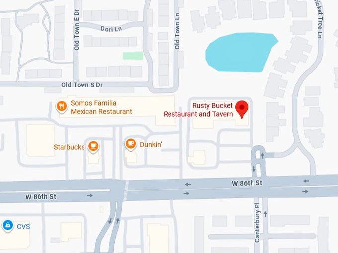 16. rusty bucket restaurant and tavern's map