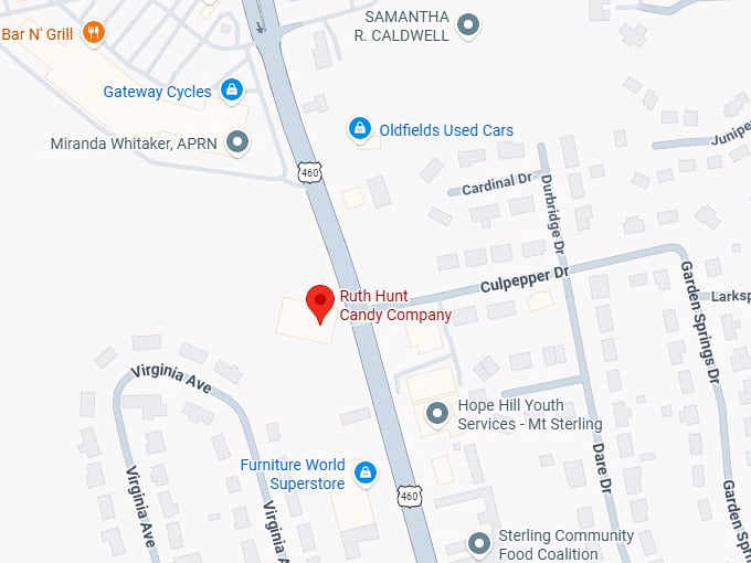 16. ruth hunt candy company map