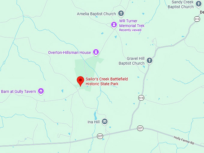 16. sailor's creek battlefield historic state park map