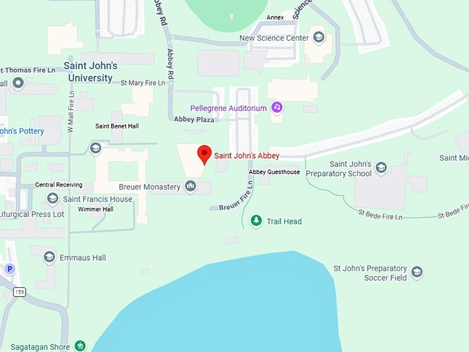 16. saint john's abbey map