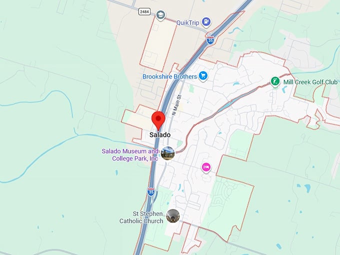 16. salado, tx map