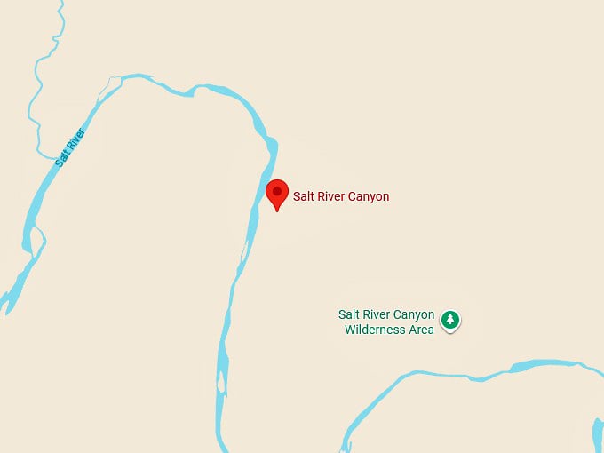 16. salt river canyon scenic drive map