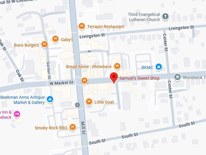 16. samuel's sweet shop's map