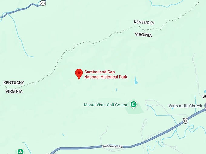 16. sand cave and white rocks via ewing trail map