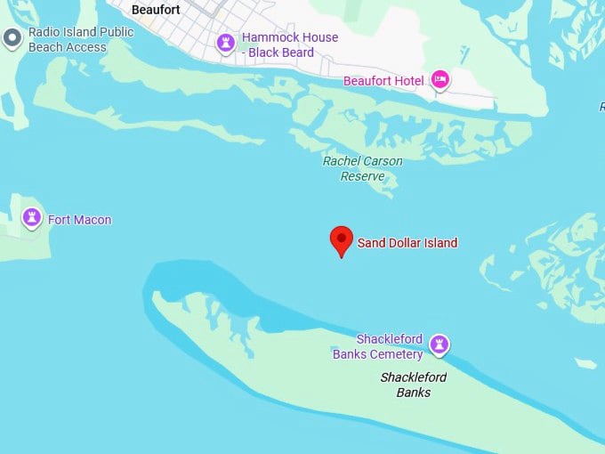 16. sand dollar island map