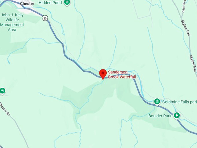 16. sanderson brook falls loop map