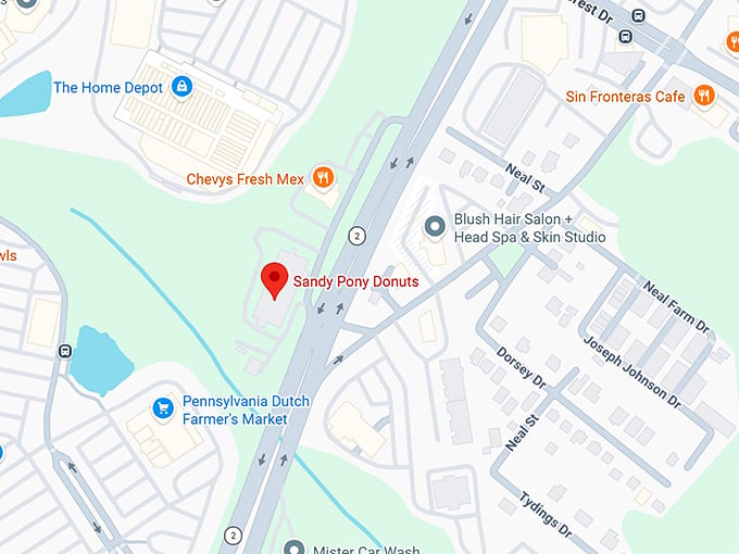16. sandy pony donuts map