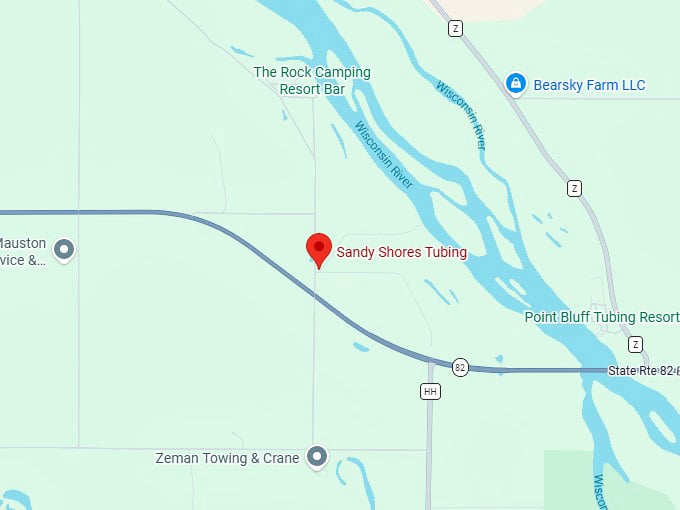 16. sandy shores tubing map