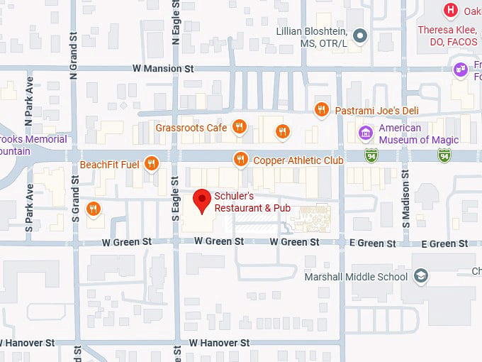 16. schuler's restaurant & pub map