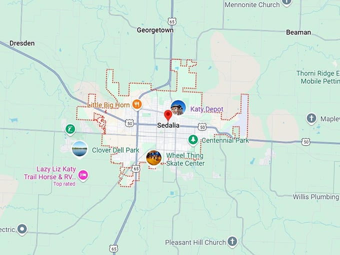 16. sedalia map
