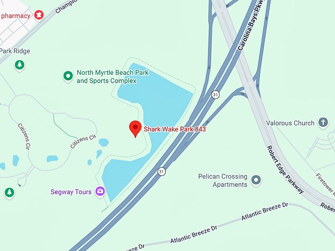16. shark wake park 843 map
