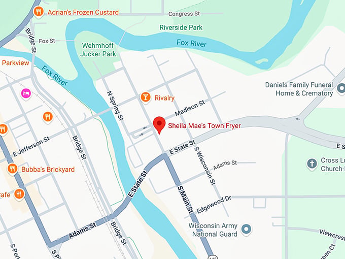 16. sheila mae's town fryer map