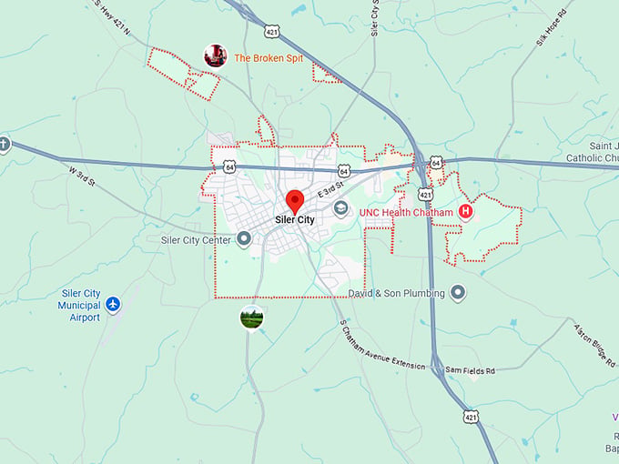16. siler city map
