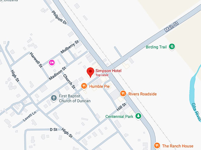 16. simpson hotel map