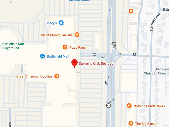 16. storming crab seafood map