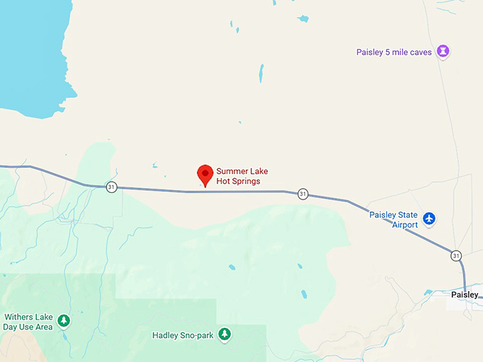 16. summer lake hot springs map