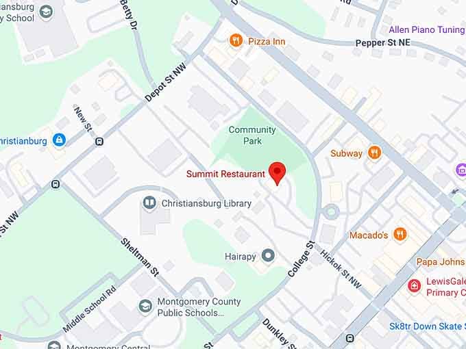 16. summit restaurant map