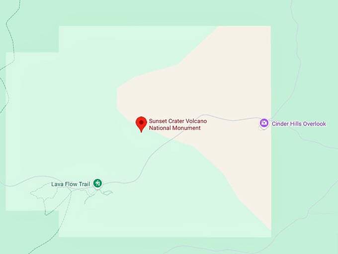 16. sunset crater volcano national monument map