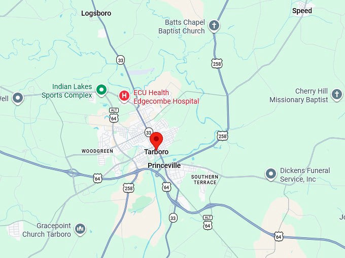 16. tarboro nc map