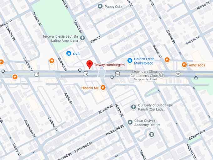16. telway hamburgers map